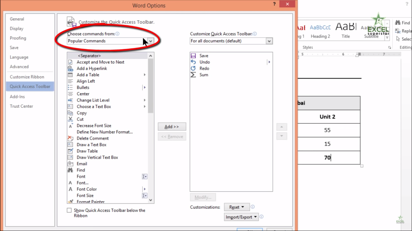 How To Use Auto Sum Formula In MS Word MS Word In Hindi