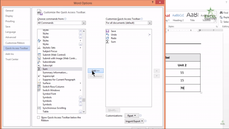 How to use Auto Sum Formula in MS Word | MS Word in Hindi