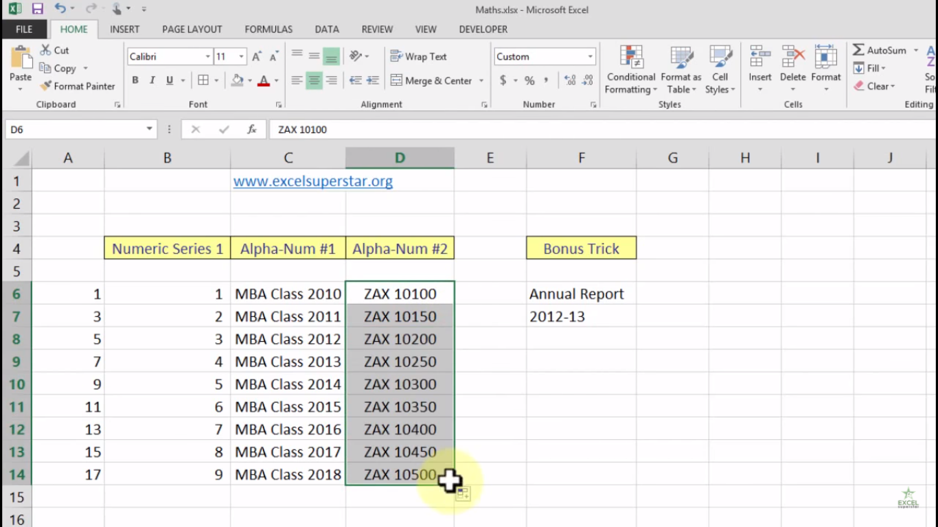 How To Use Autofill Function In Excel Excel In Hindi