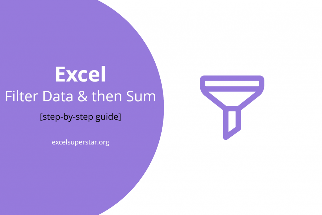 How to Filter Data and then calculating Sum in Excel | Excel in Hindi