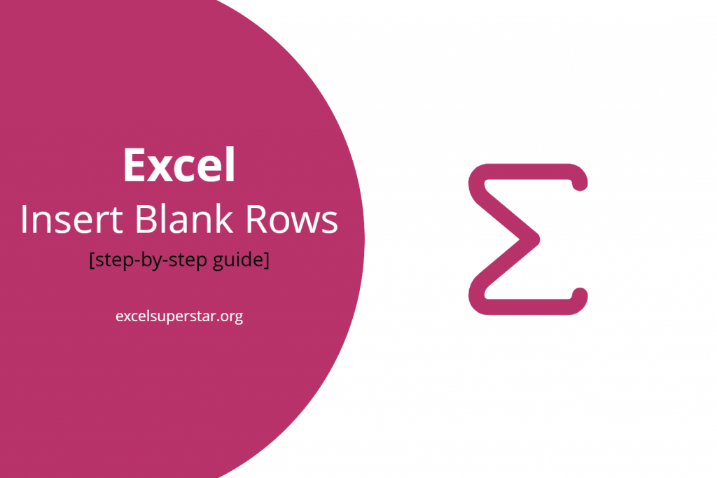 How To Insert A Blank Row After Every Data Row In Excel Excel In Hindi