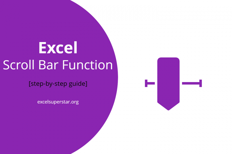 How To Use Scroll Bar Function In Excel Excel In Hindi 3571