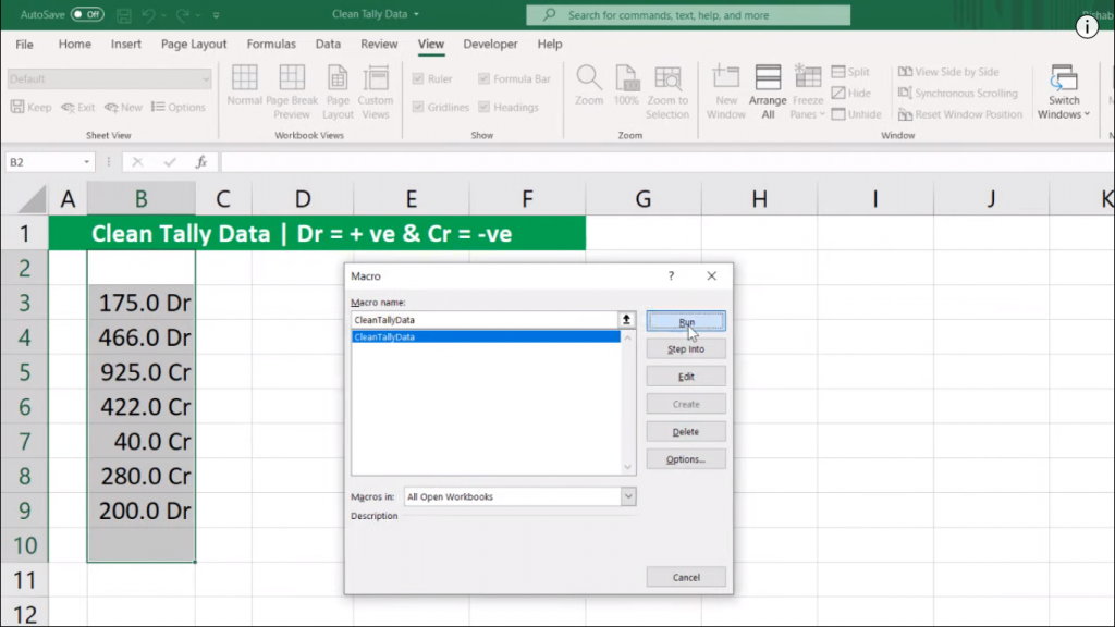 How to remove Debit (Dr) and Credit (Cr) Format in Excel | Excel in Hindi