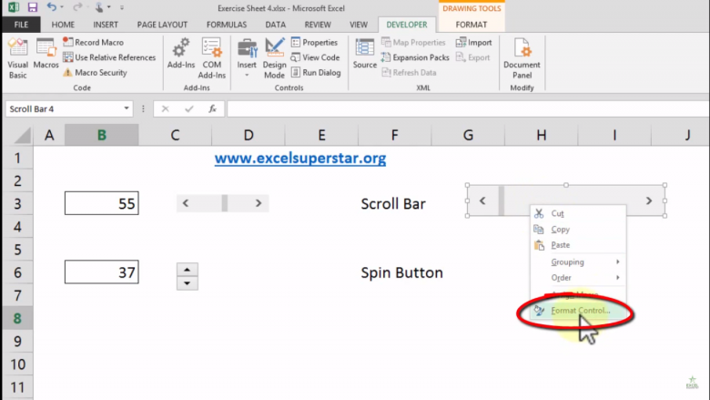 how-to-use-scroll-bar-function-in-excel-excel-in-hindi