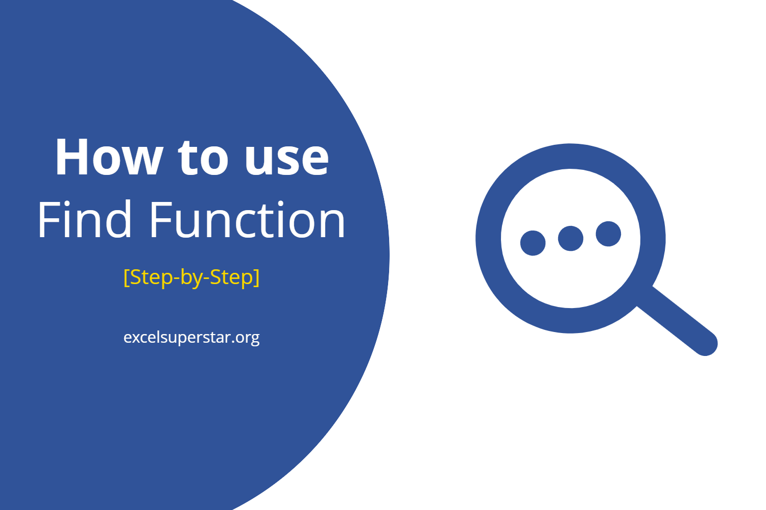 Find Function How To Use The Excel Find Function Excel Formulas