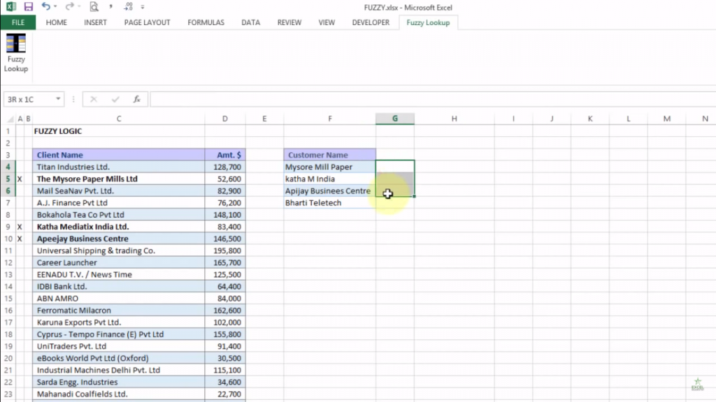 How To Use A Fuzzy Lookup In Excel Excel In Hindi