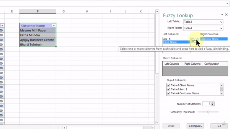 Fuzzy Lookup Function