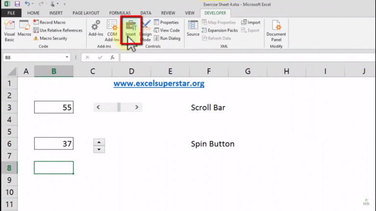 How To Use Spin Button Function In Excel Excel In Hindi